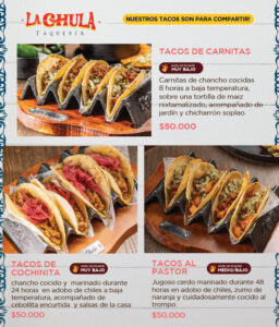 Carta La Chula Campestre - La Chula