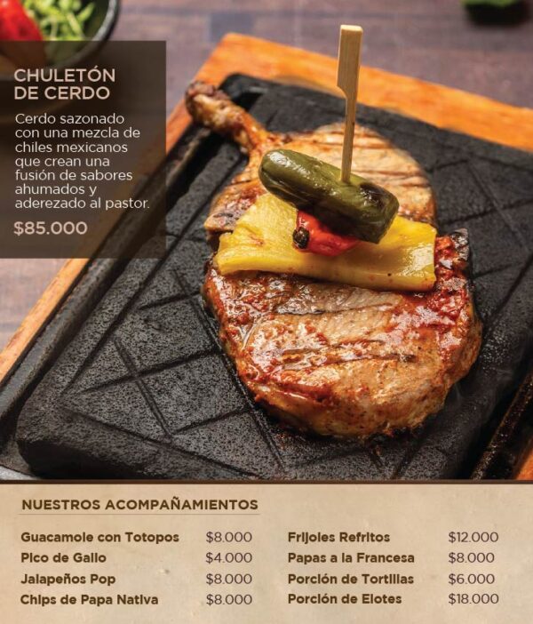 Carta La Chula Campestre - La Chula