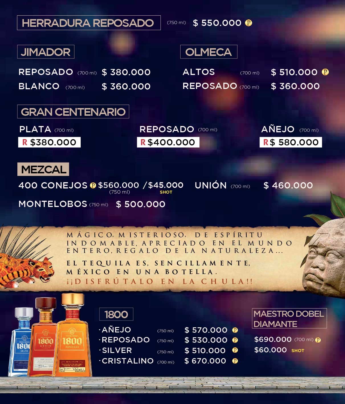 Carta La Chula 116 - La Chula