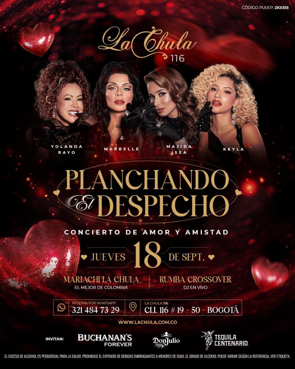 Concierto Planchando El Despecho - 18 de Septiembre 2025 - La Chula 116 ...